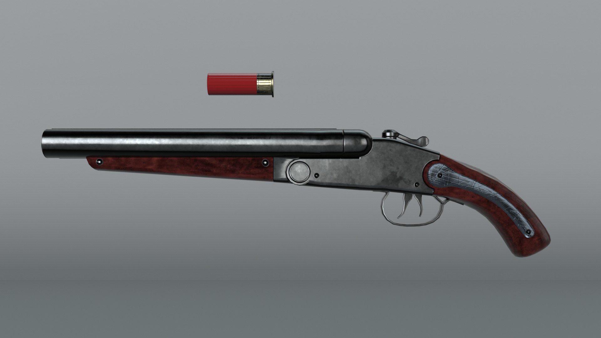Shotgun gun 3D model - TurboSquid 1611190