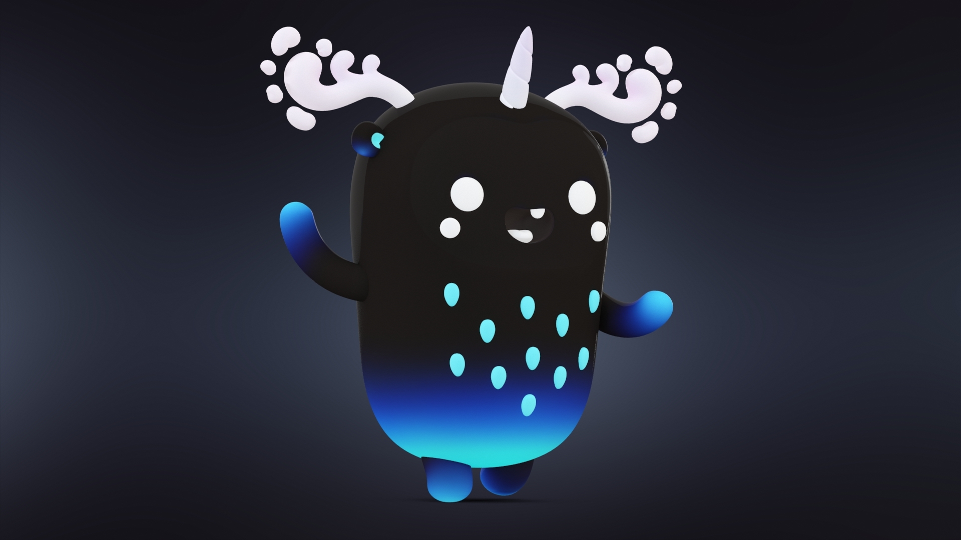 3D cute cartoon monster model - TurboSquid 1611241