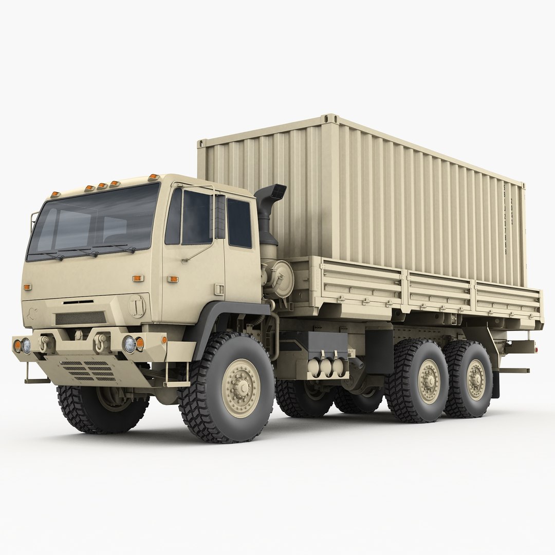 3D m1085 truck transport cargo containers - TurboSquid 1611311