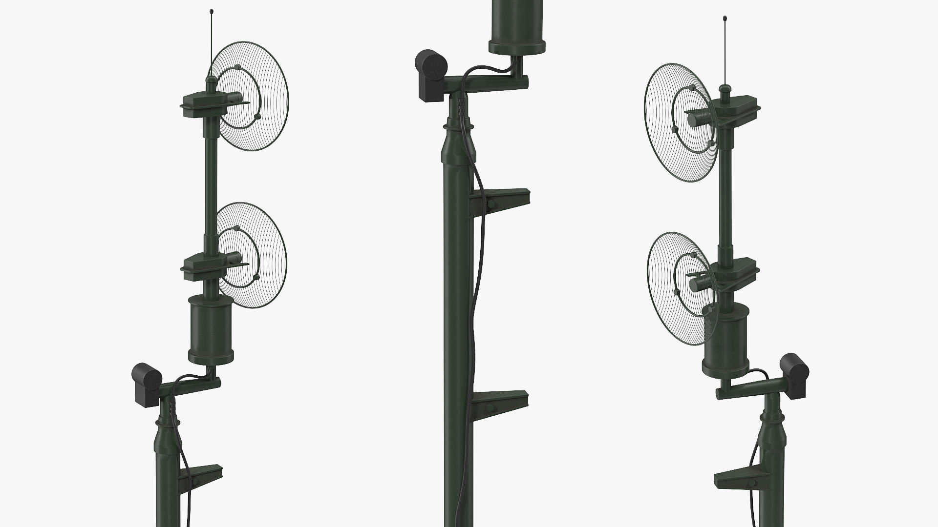 Military antenna green 3D model - TurboSquid 1611745