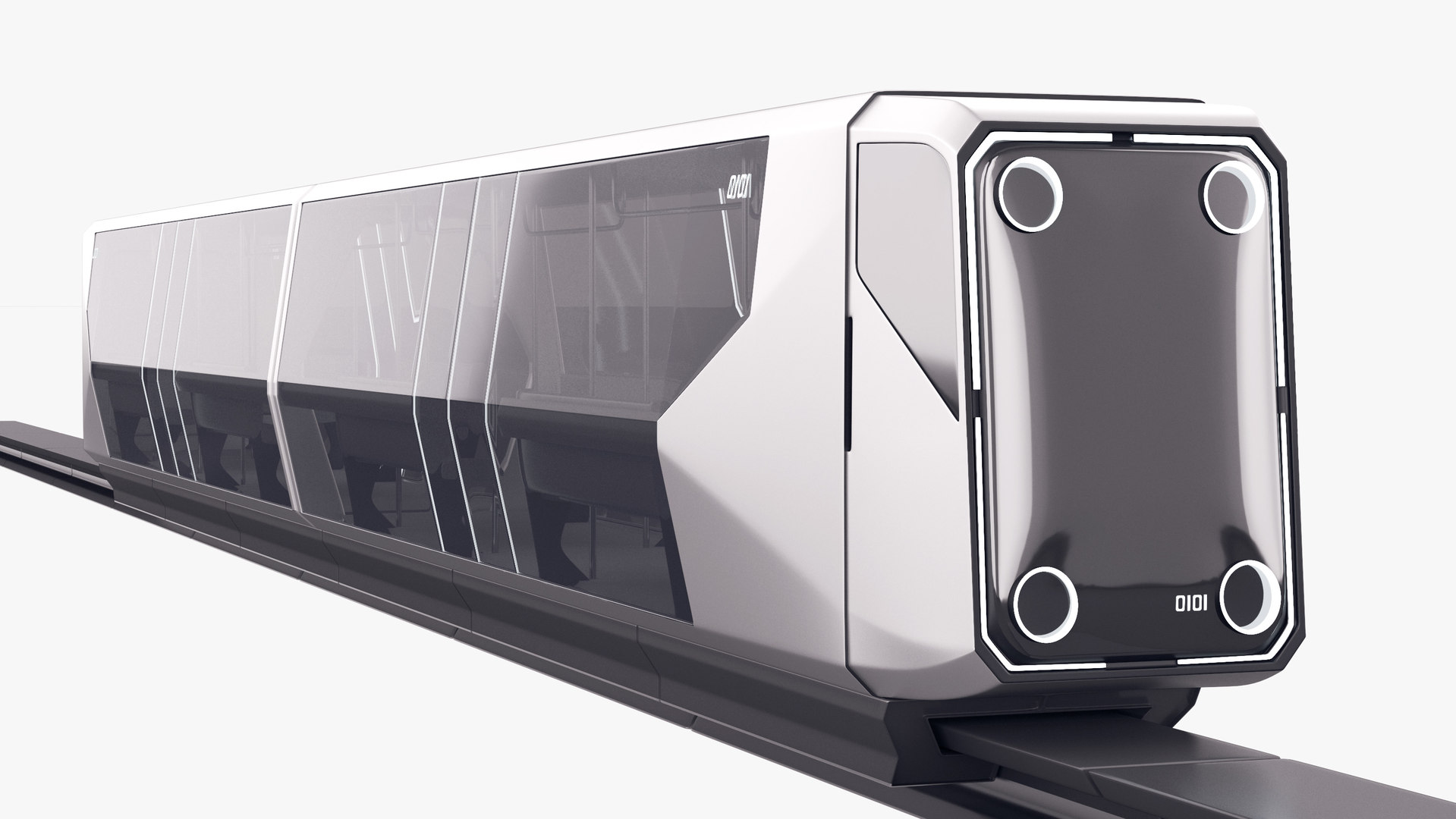 modèle 3D de Future Metro Tram Concept 2050 - TurboSquid 1611814