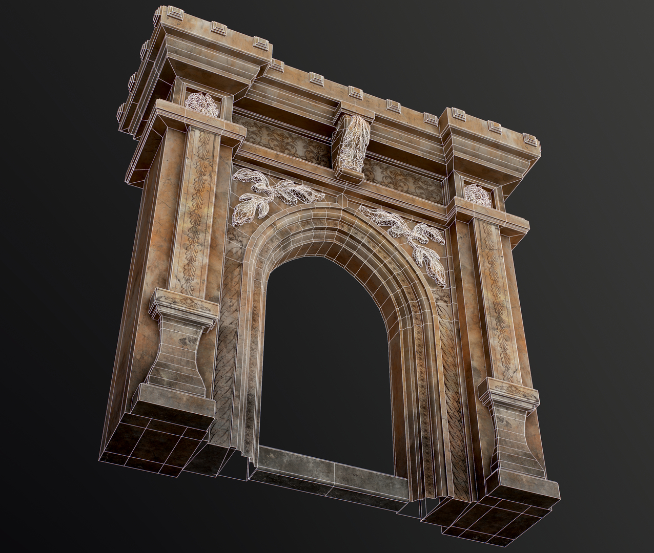 3D low-poly arch - TurboSquid 1611843