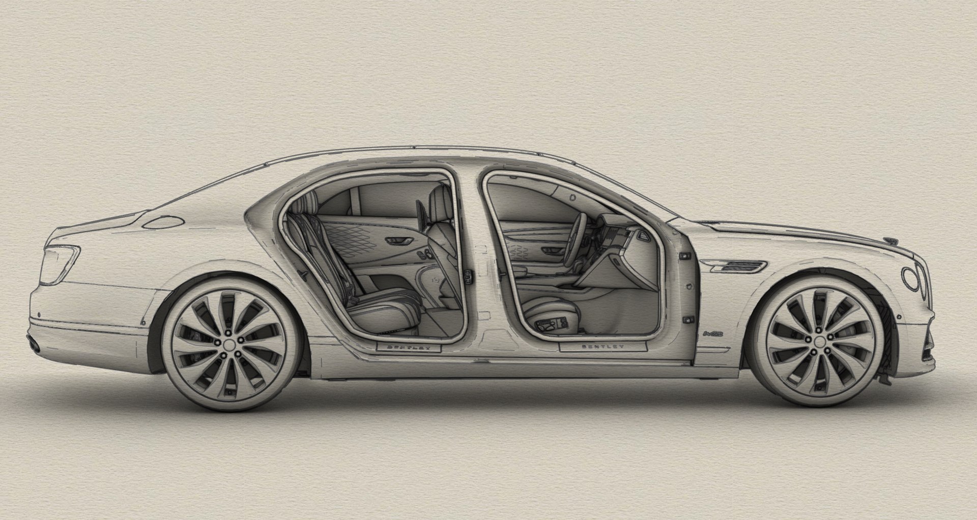3D model bentley flying spur 2020 - TurboSquid 1611901