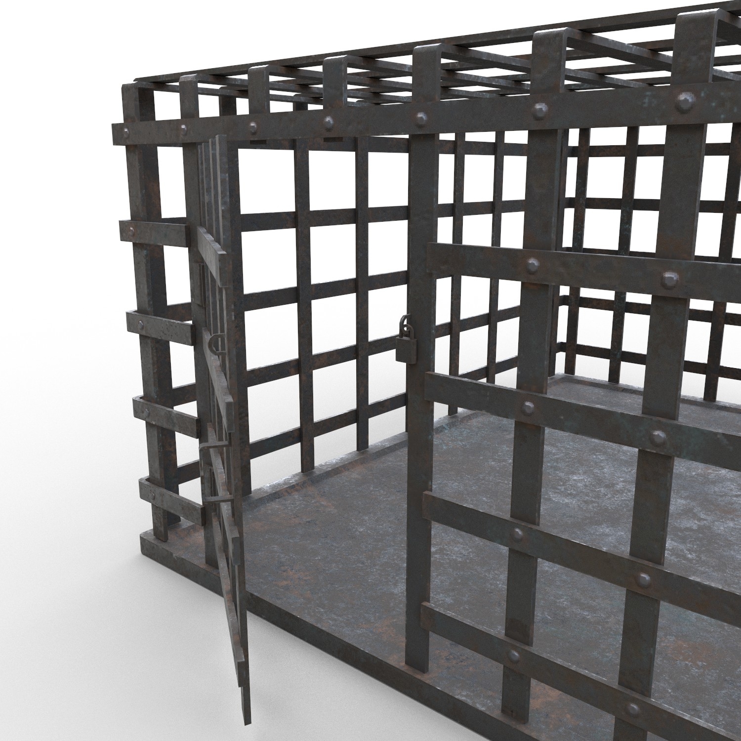 3D metal cage - pbr model - TurboSquid 1612156