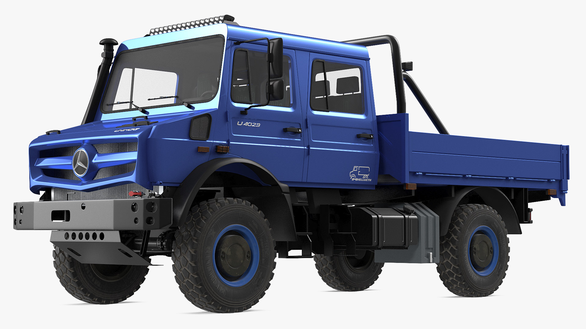 Mercedes benz unimog 4023 3D model - TurboSquid 1612639