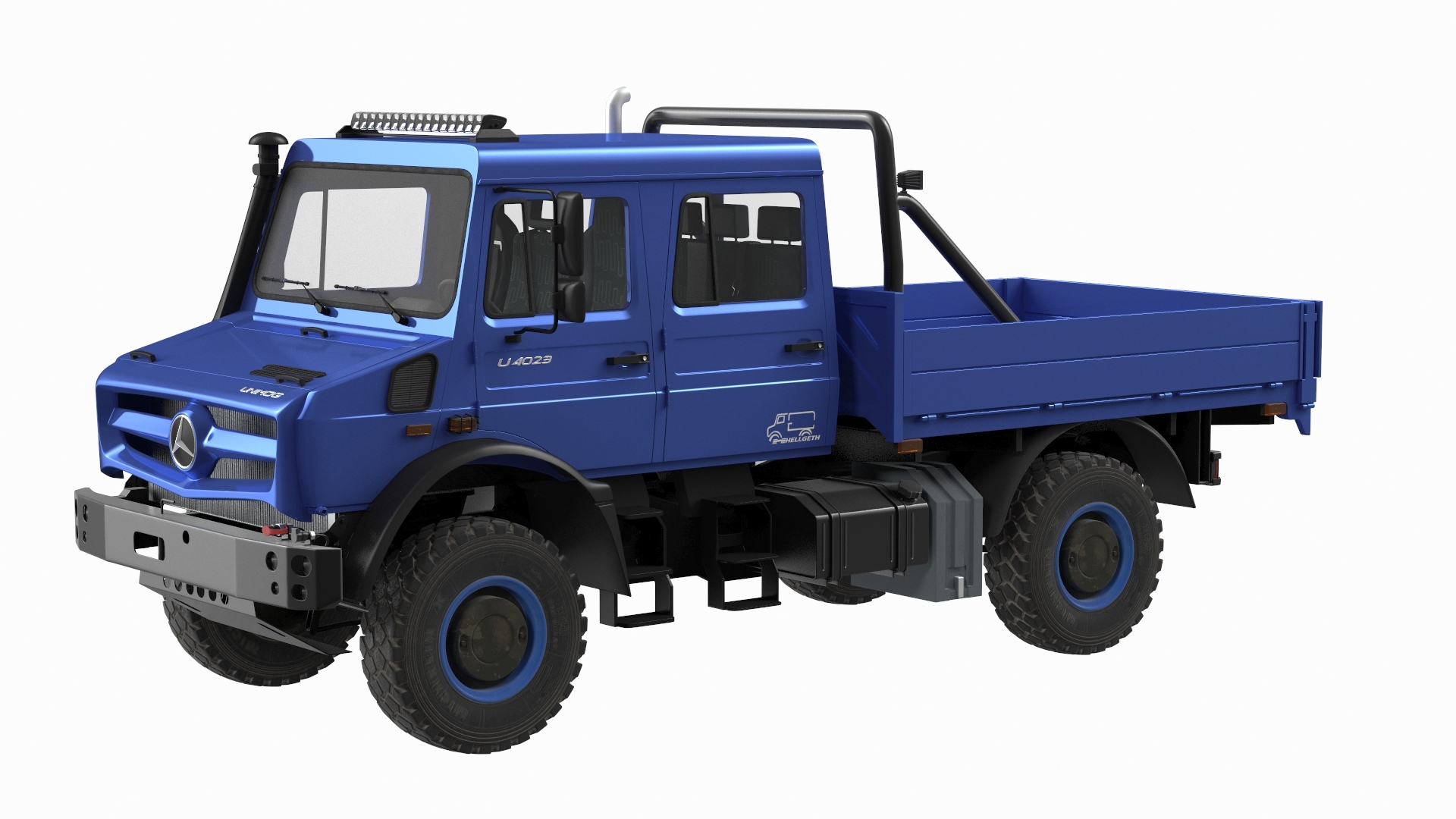 Mercedes benz unimog 4023 3D model - TurboSquid 1612639