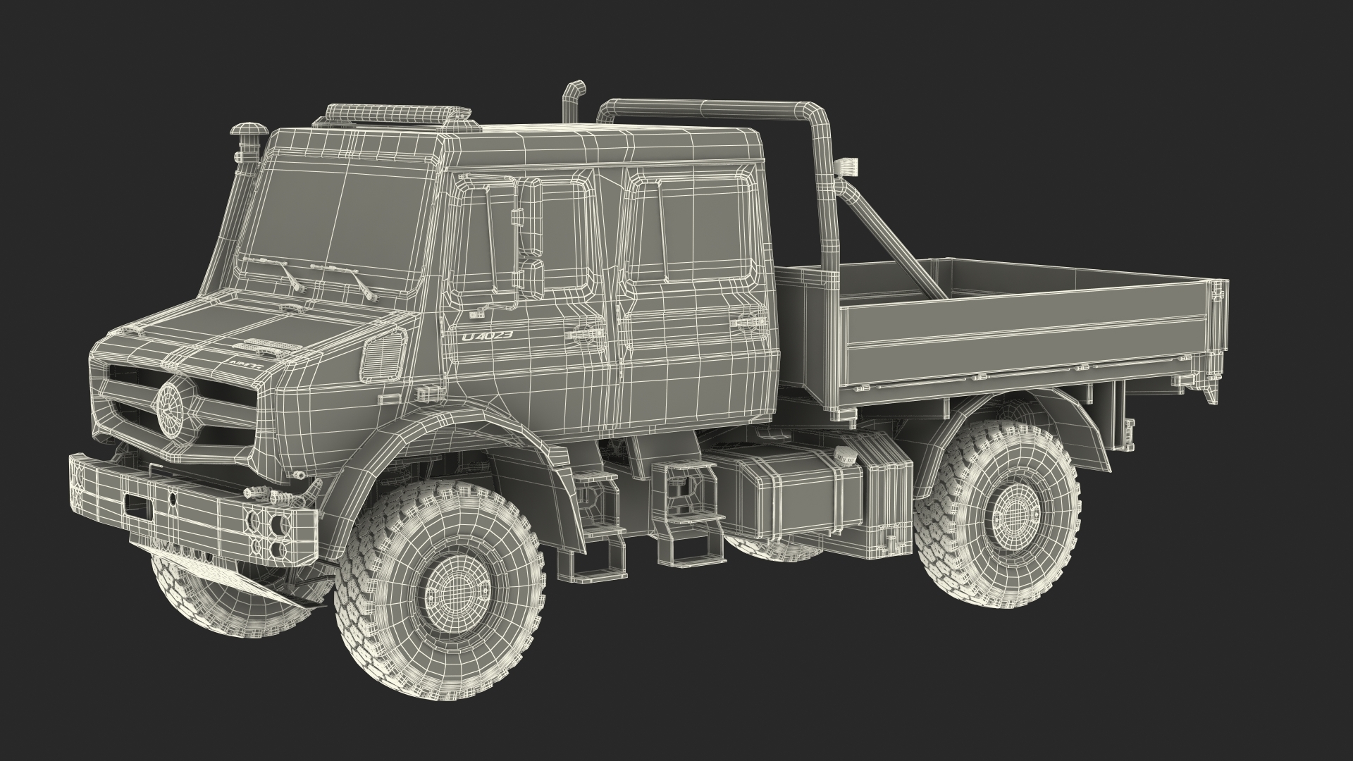 Mercedes benz unimog 4023 3D model - TurboSquid 1612639