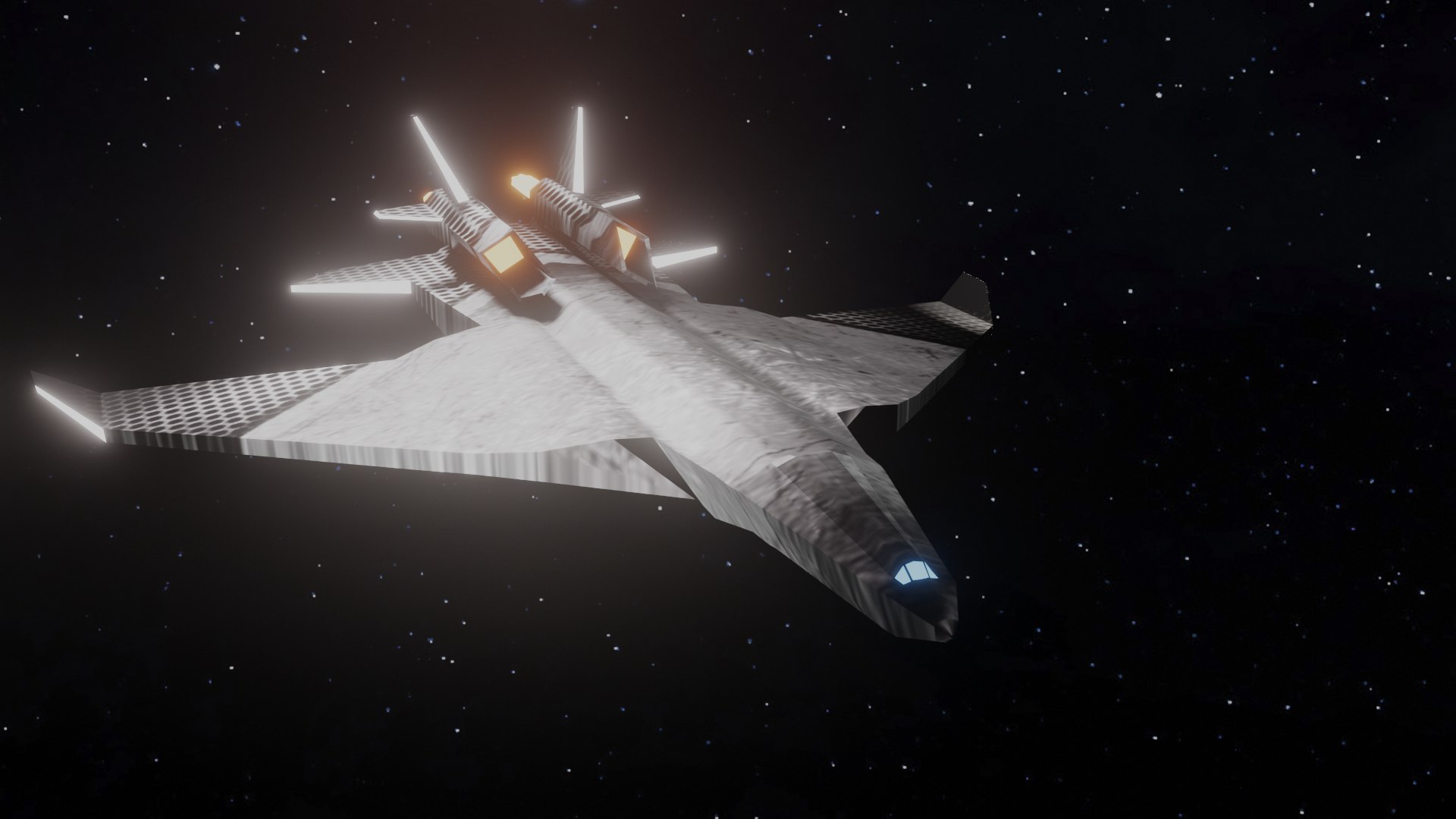 Deep space jet 3D - TurboSquid 1612277
