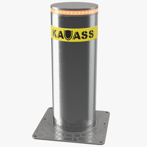 3D model kavass retractable security bollard - TurboSquid 1612633
