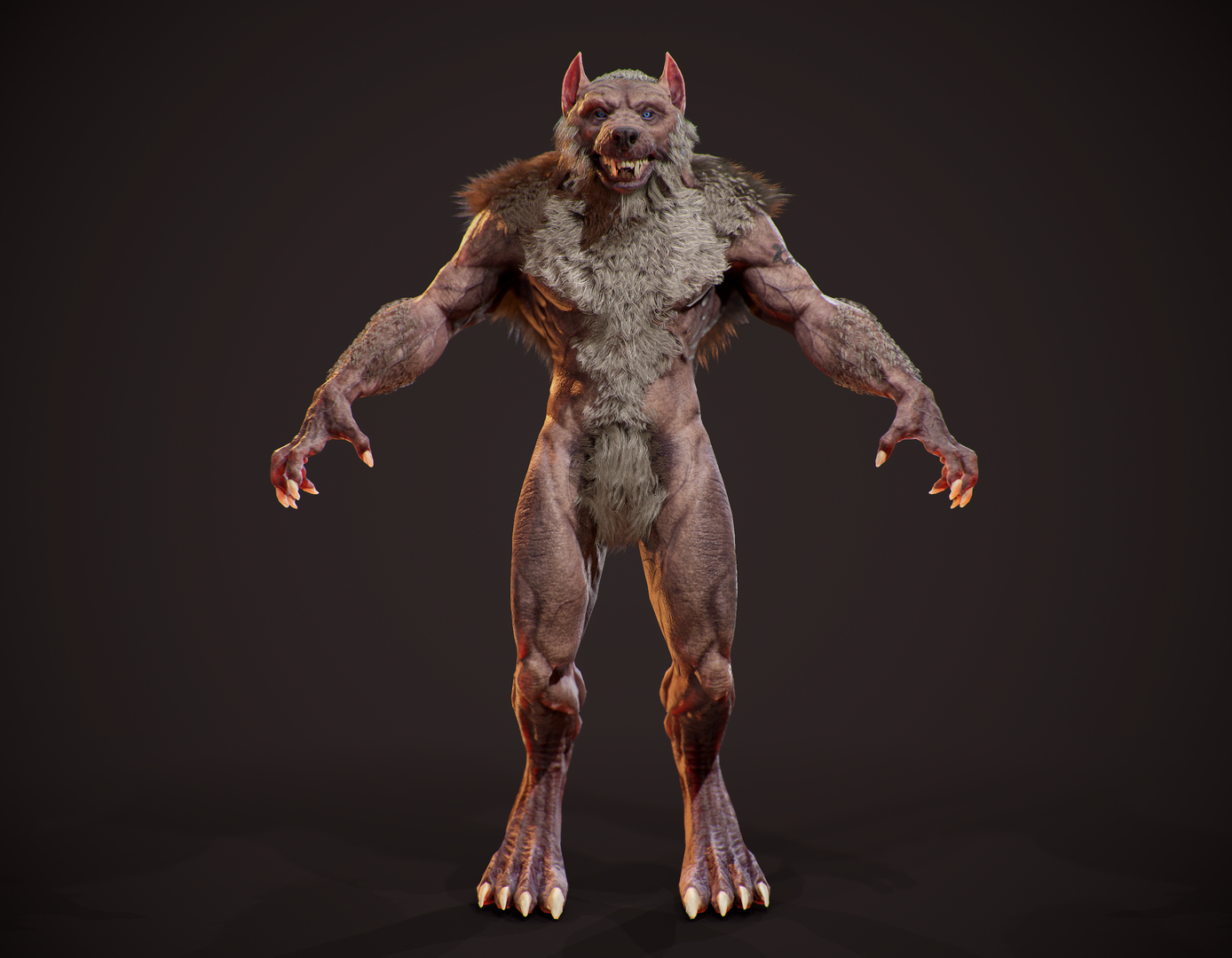 Realistic werewolf model - TurboSquid 1612777