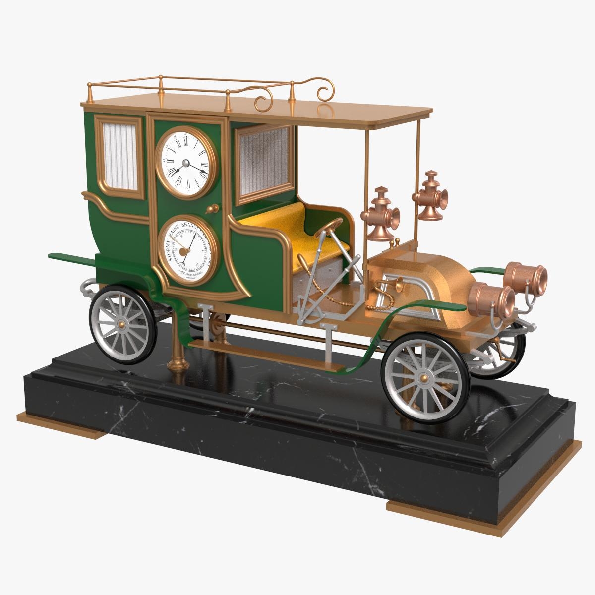 Industrial automaton car clock model - TurboSquid 1612785