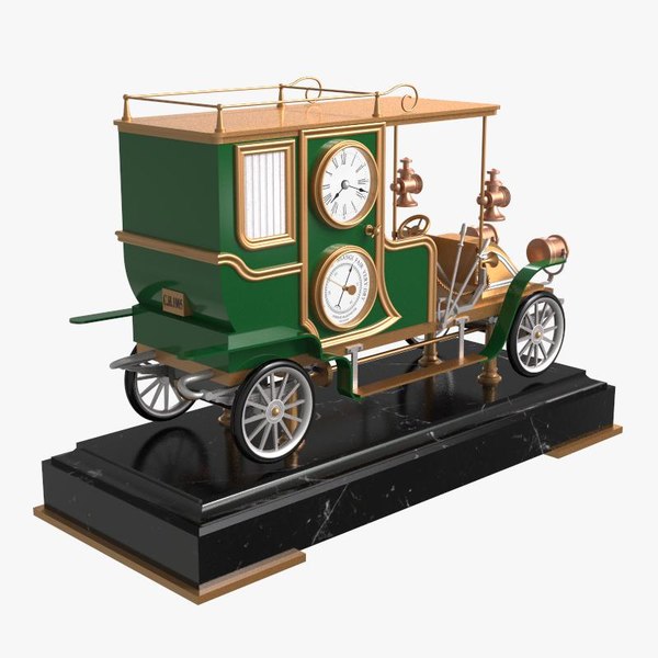 Industrial automaton car clock model - TurboSquid 1612785
