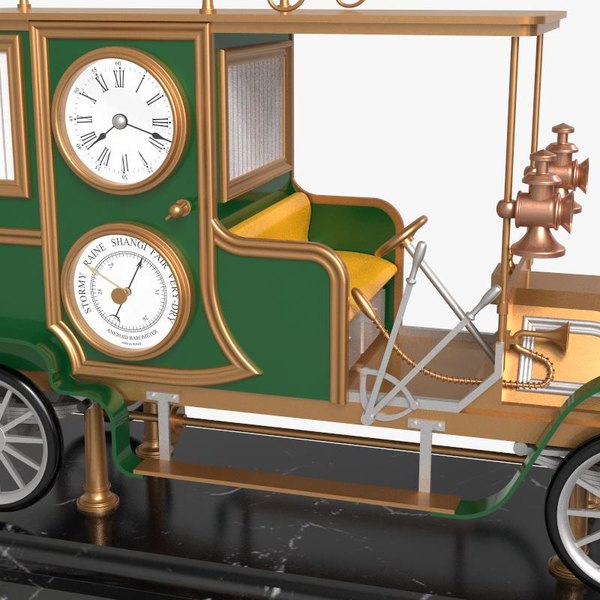 Industrial automaton car clock model - TurboSquid 1612785