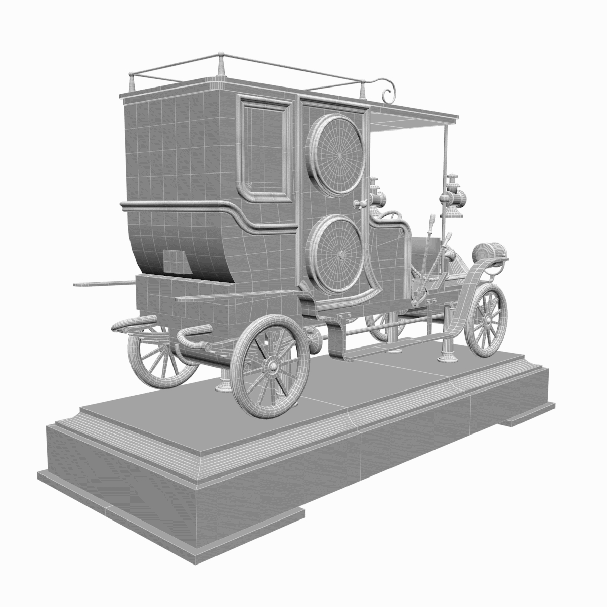 Industrial automaton car clock model - TurboSquid 1612785