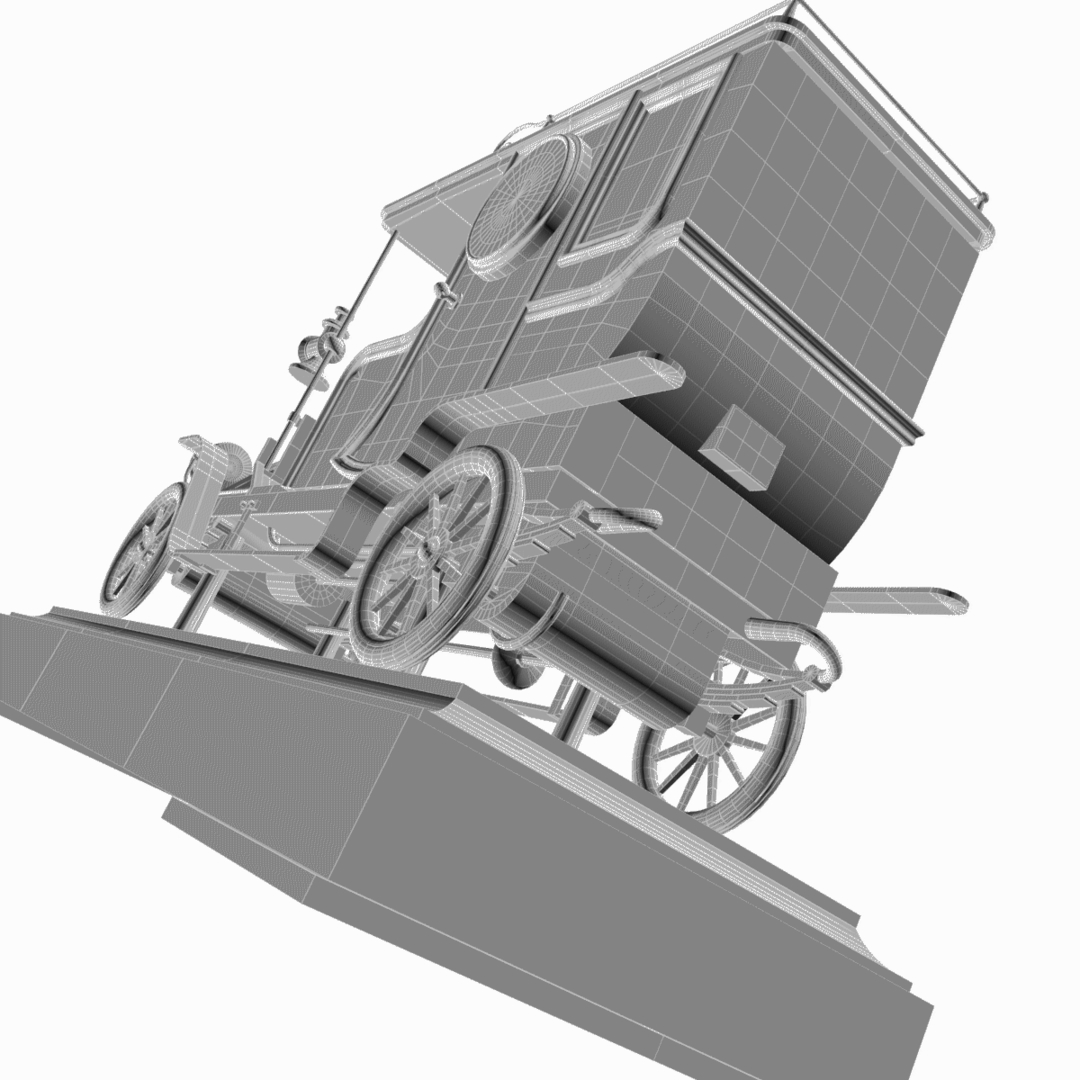 Industrial automaton car clock model - TurboSquid 1612785