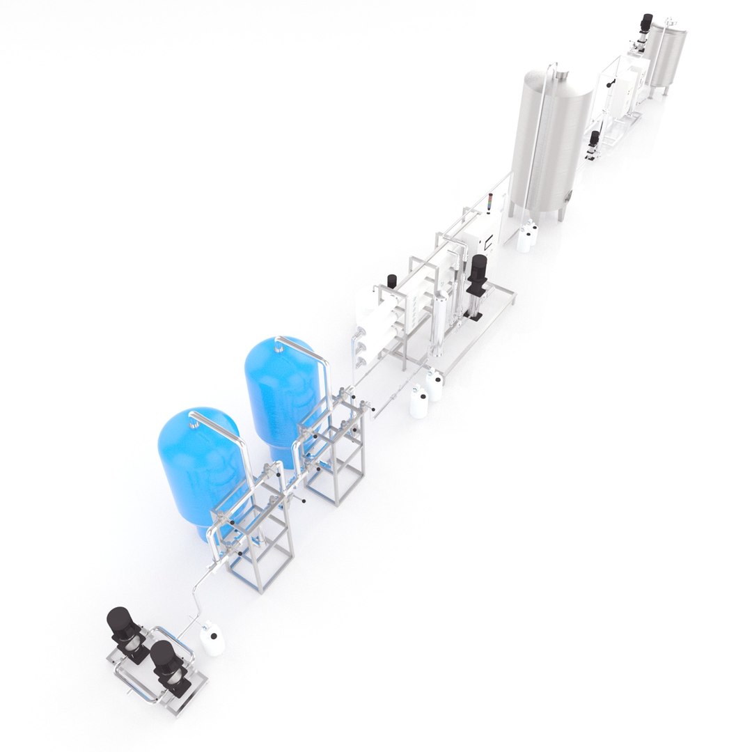 Water purification ro 3D model - TurboSquid 1612783