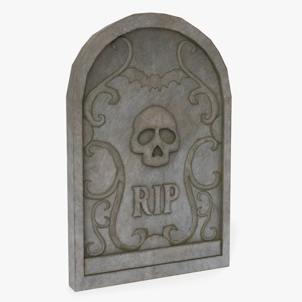 3D gravestone grave model - TurboSquid 1612923