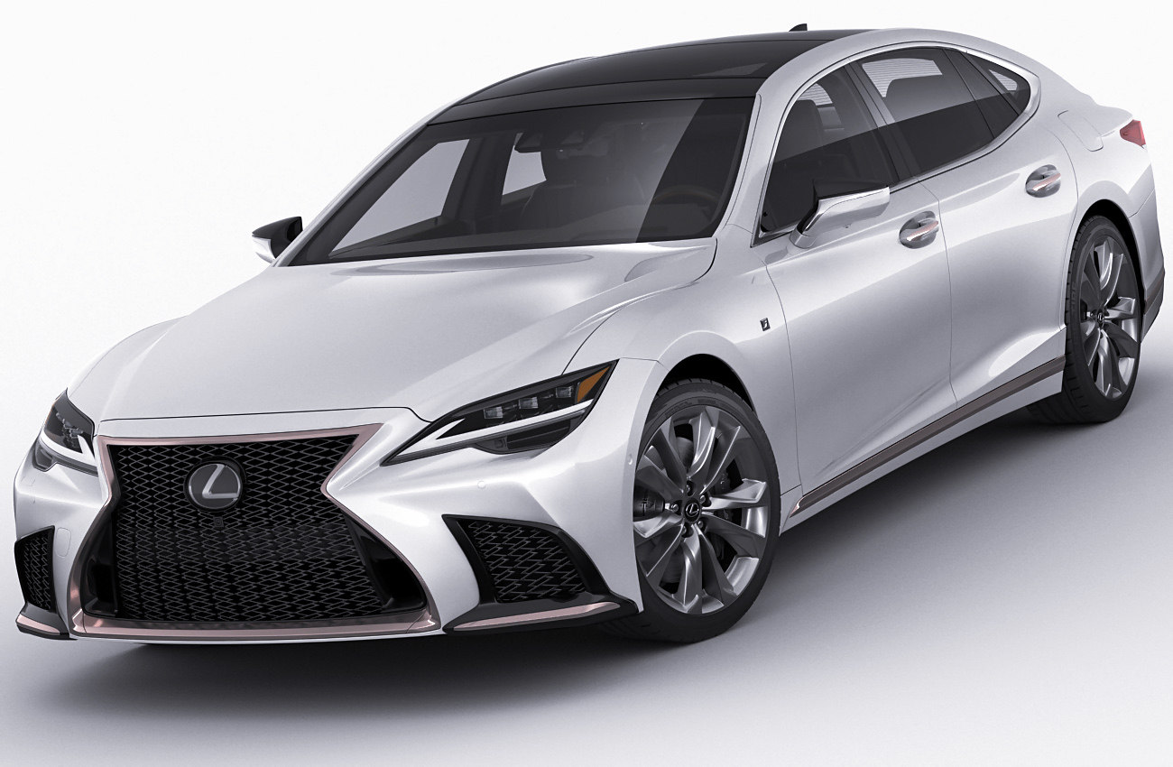 3D model ls500h hybrid ls500 f-sport - TurboSquid 1613043