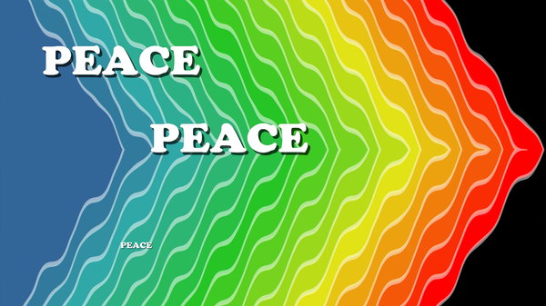 Animation Quicktime rainbow peace antiwar