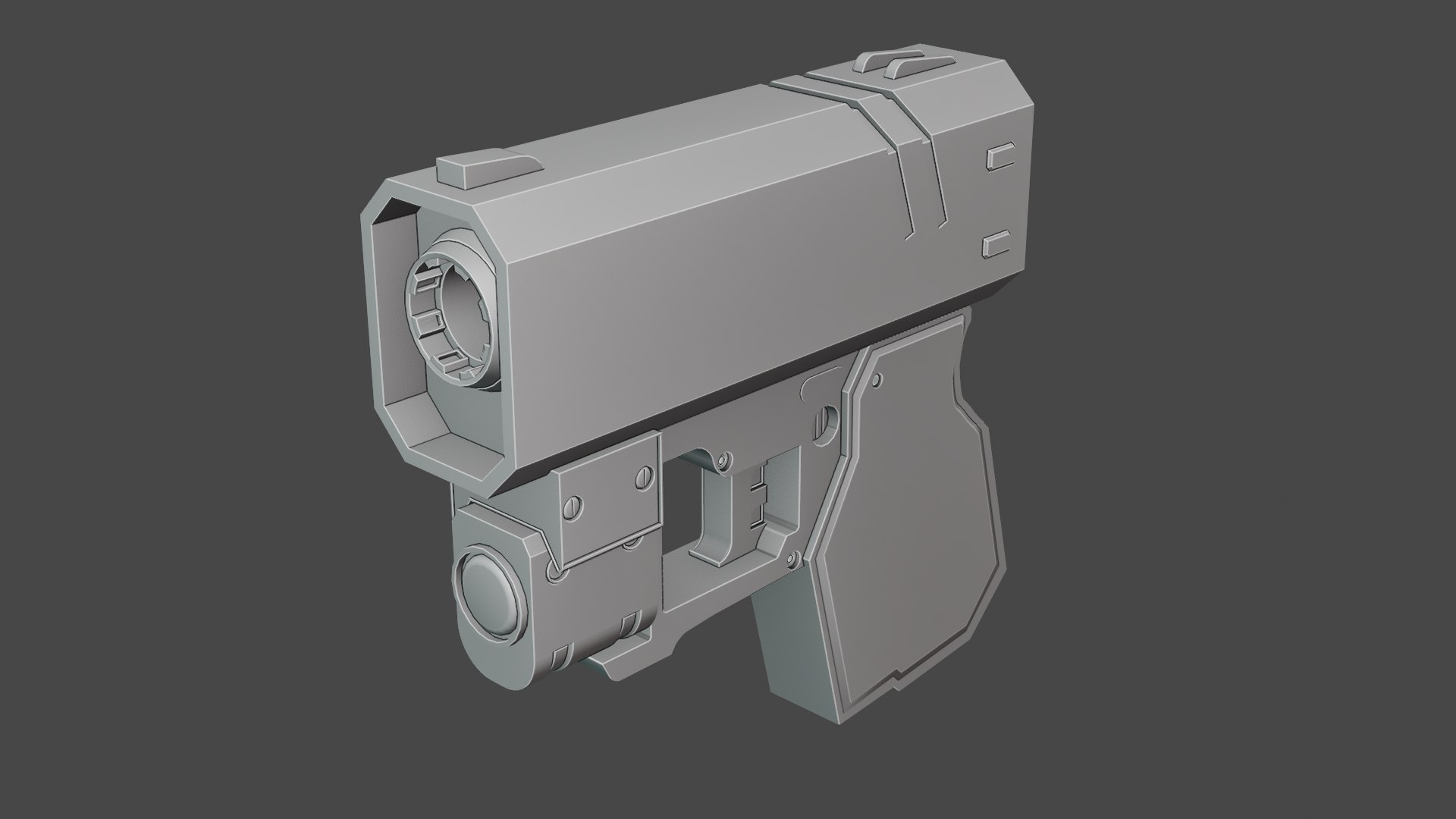 3D model simple gun - TurboSquid 1613319