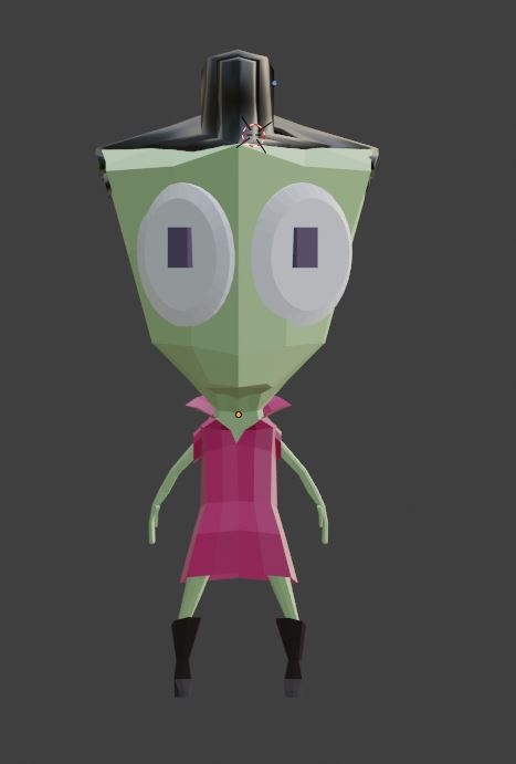 3D zim invader model - TurboSquid 1613396