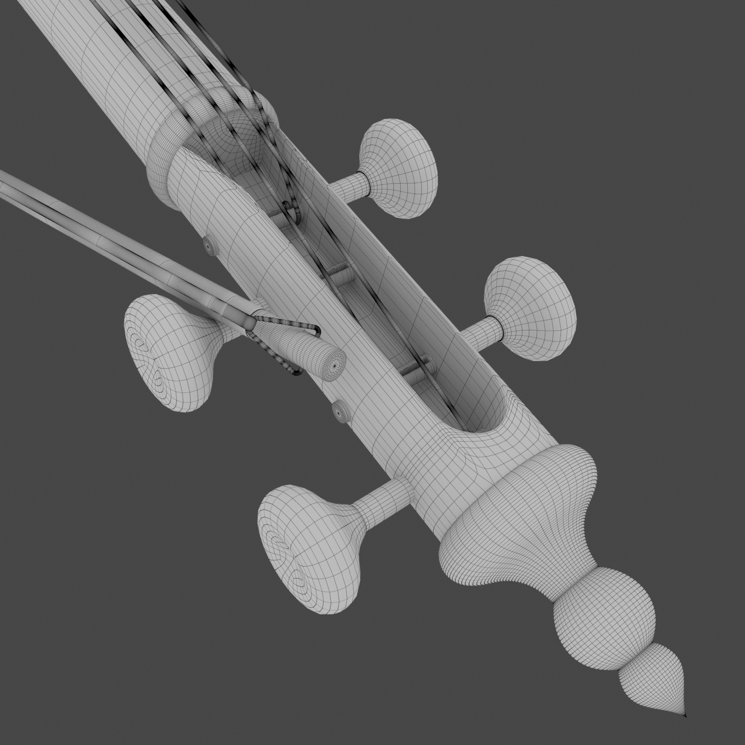 3D musical instrument kemancha - TurboSquid 1613645