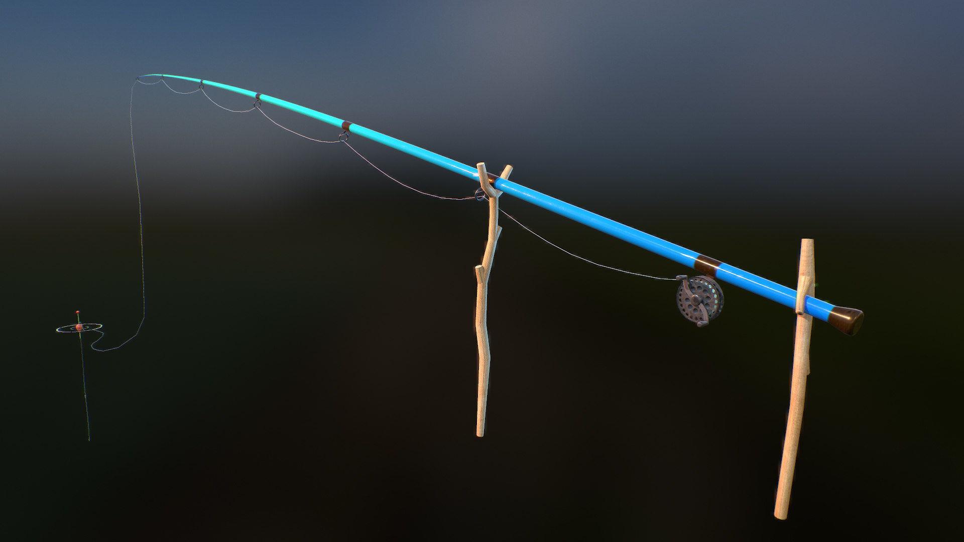 3D fishing rod - TurboSquid 1613706