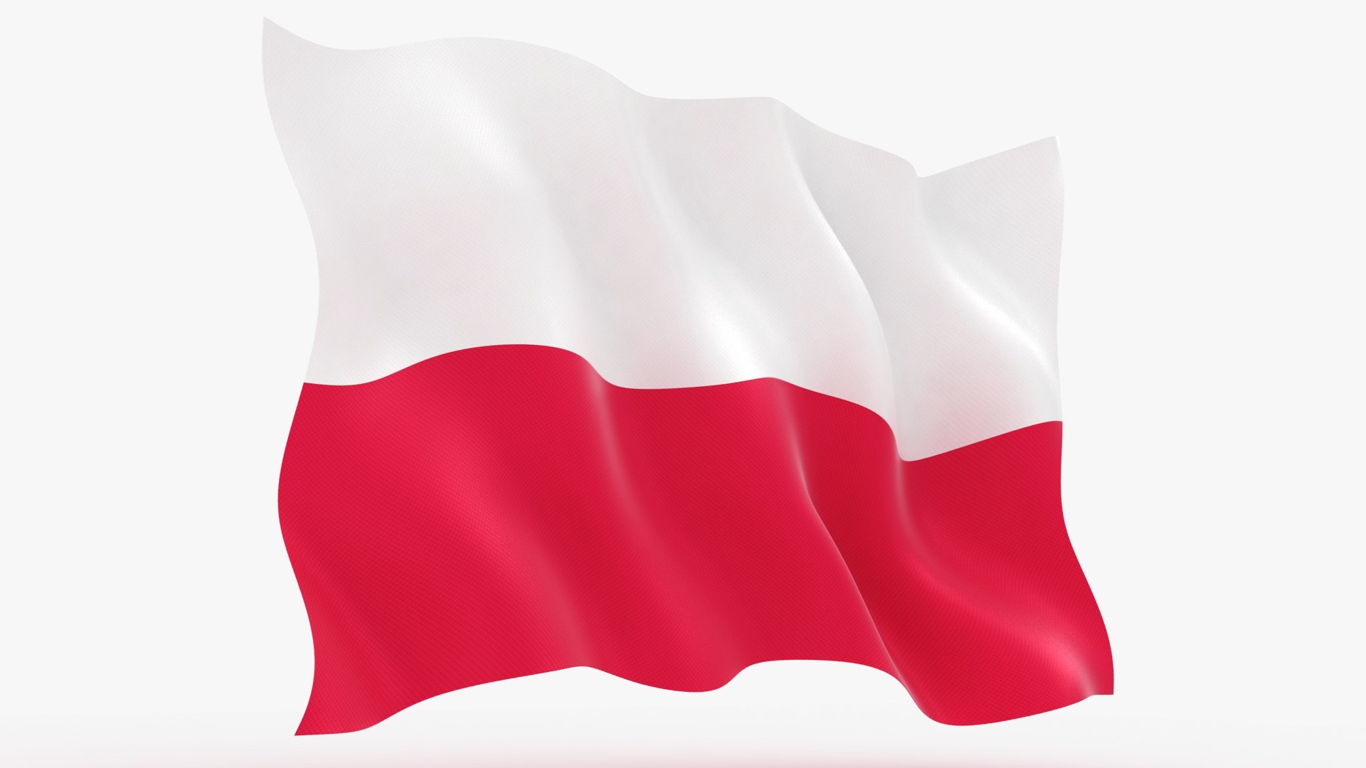 Poland Flag Animation Model Turbosquid 1613913