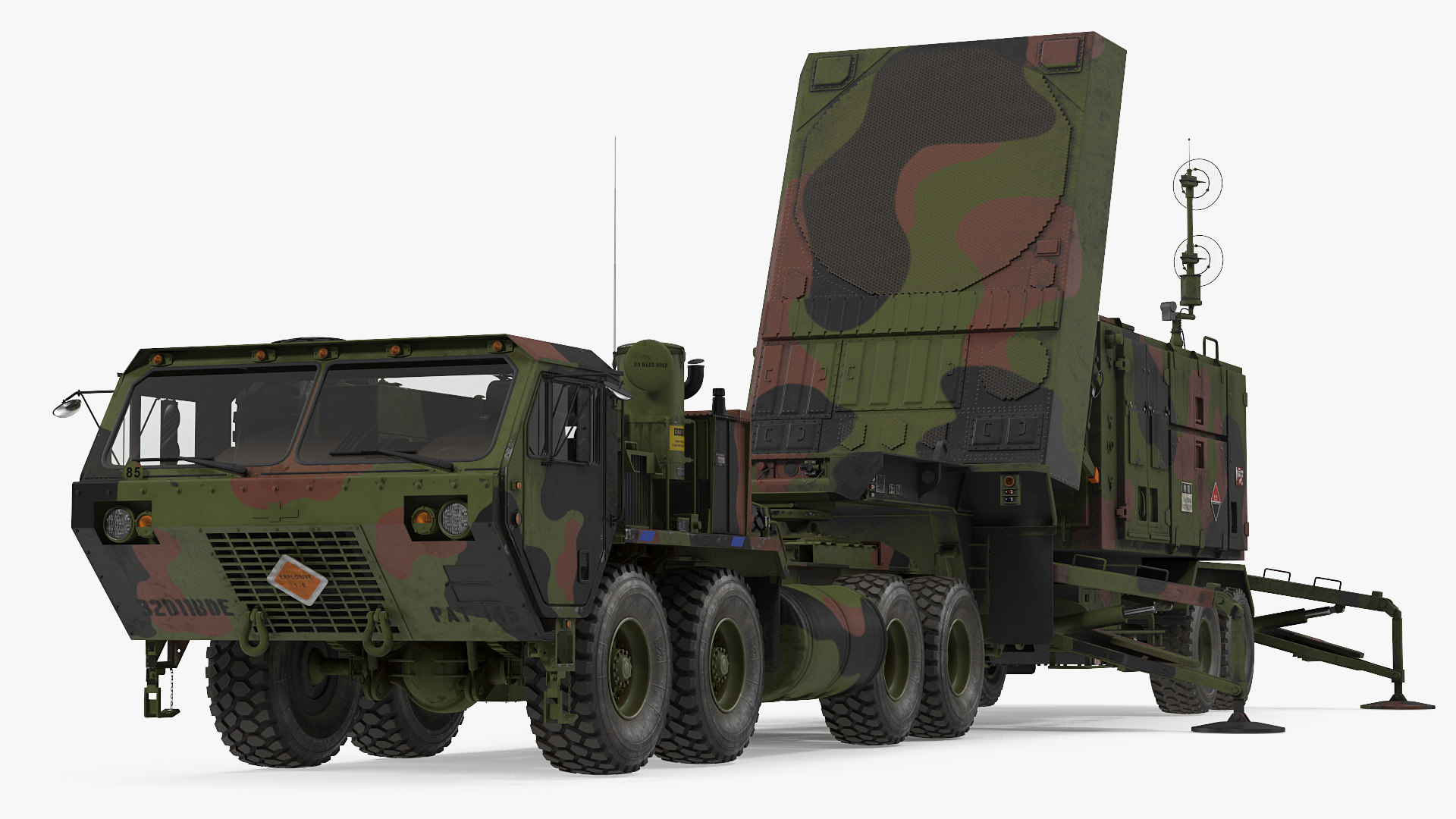 Camo hemtt m985 patriot 3D model - TurboSquid 1614032