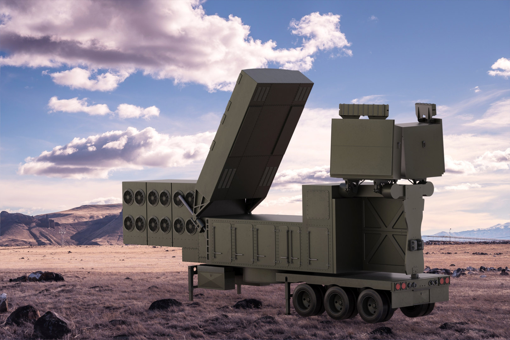 modèle 3D de LTAMDS - Capteur de défense aérienne et antimissile ...