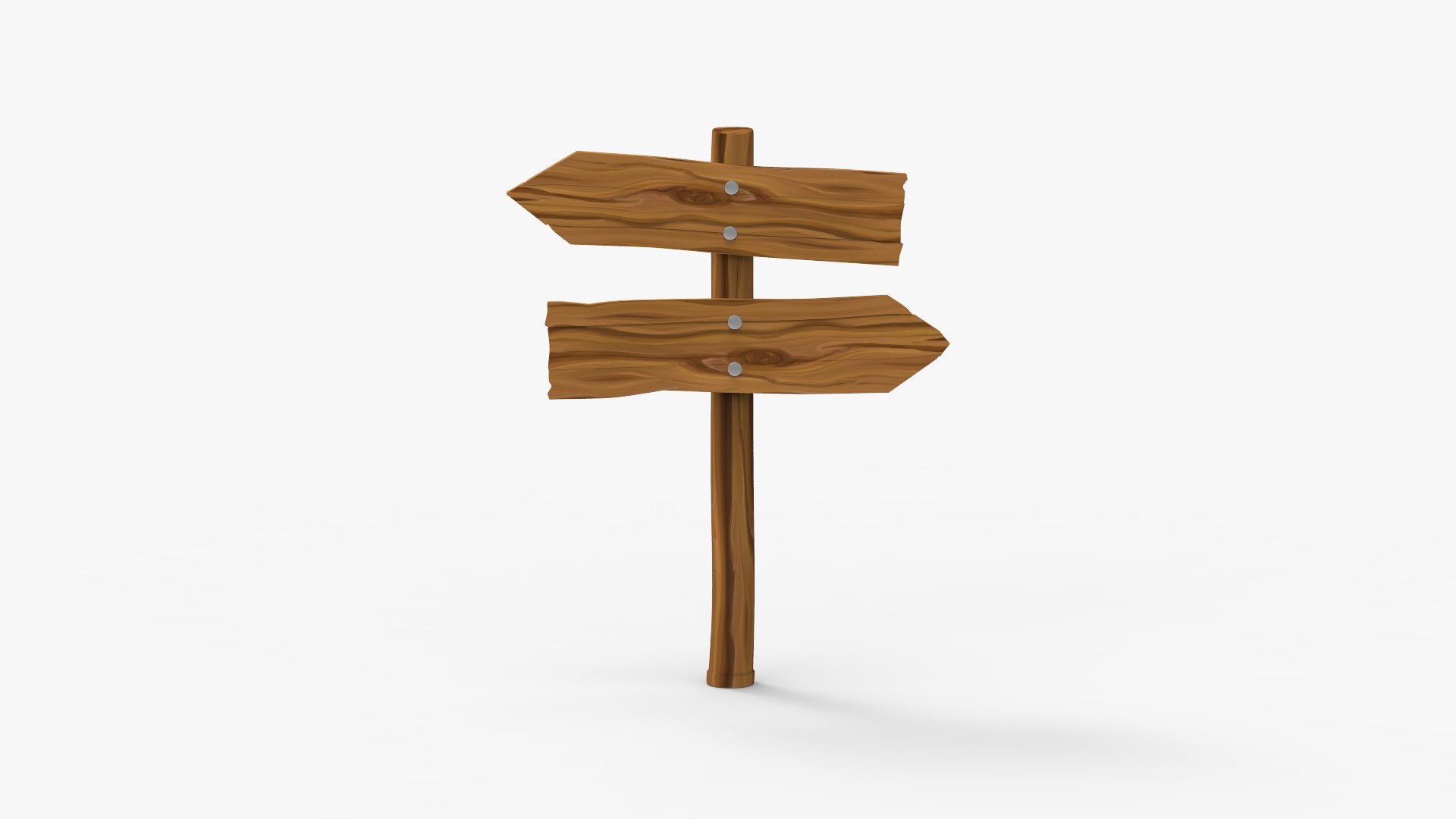 3D wooden arrow sign model - TurboSquid 1614119