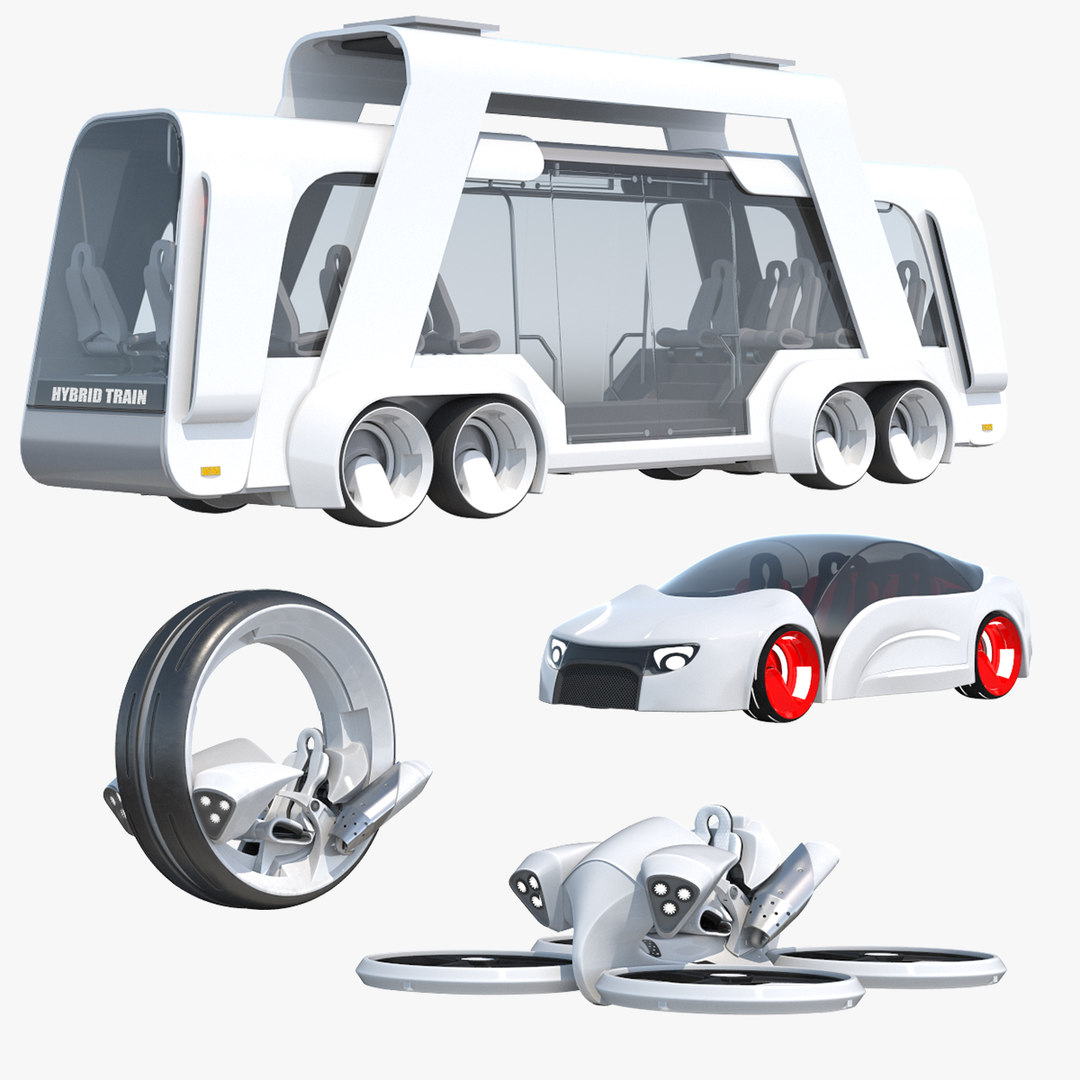 3D sci-fi futuristic vehicle bus - TurboSquid 1614274