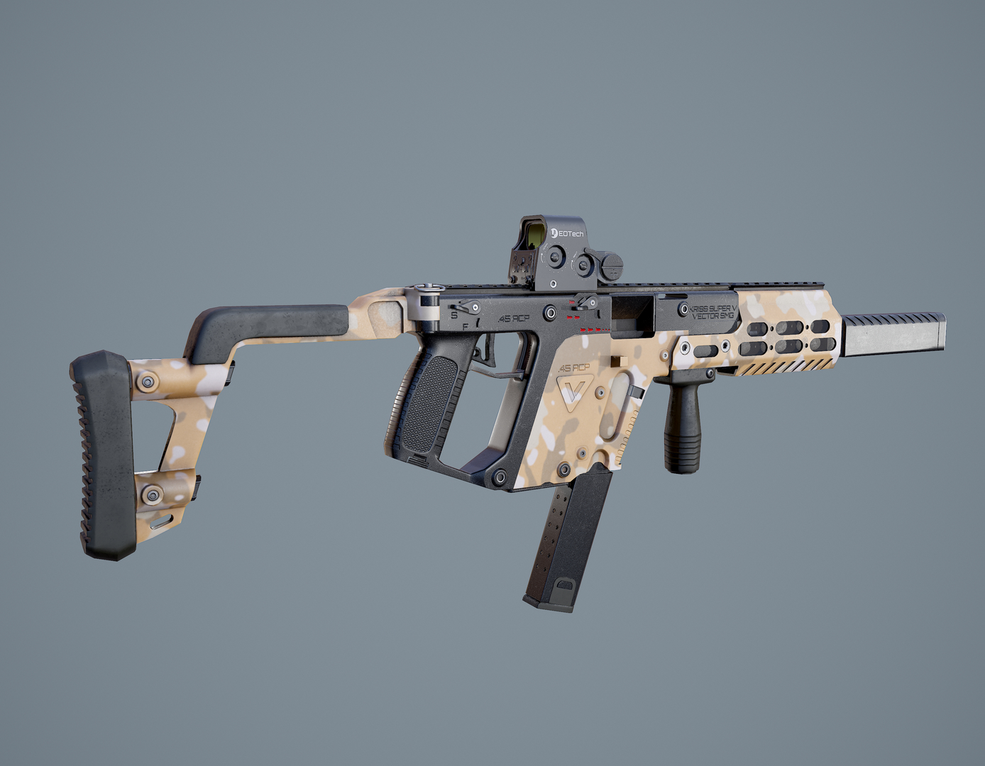 SMG 크리스 벡터 3D 모델 - TurboSquid 1614253