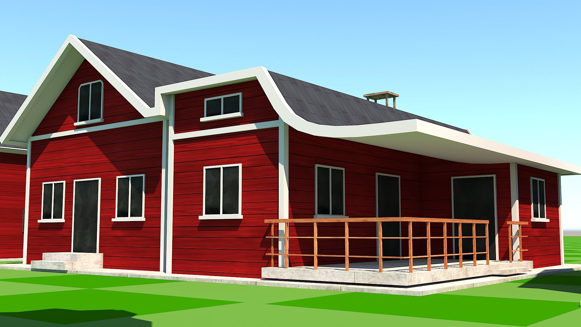 Farm house model - TurboSquid 1614278