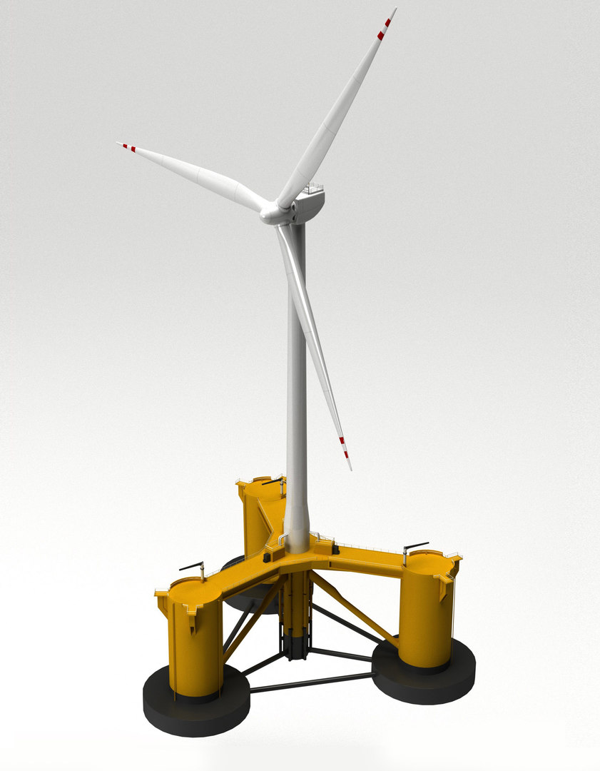 3D offshore wind turbine model - TurboSquid 1614395