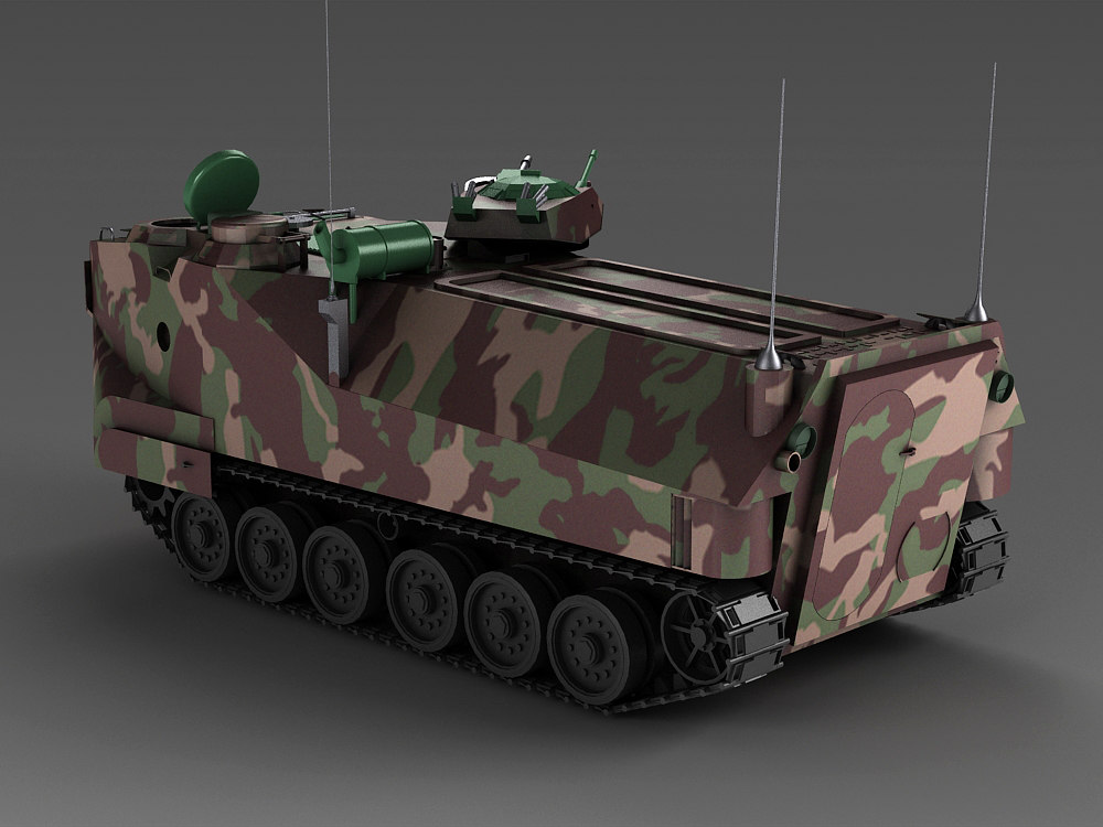 American aav-7 amphibious vehicle 3D model - TurboSquid 1614413