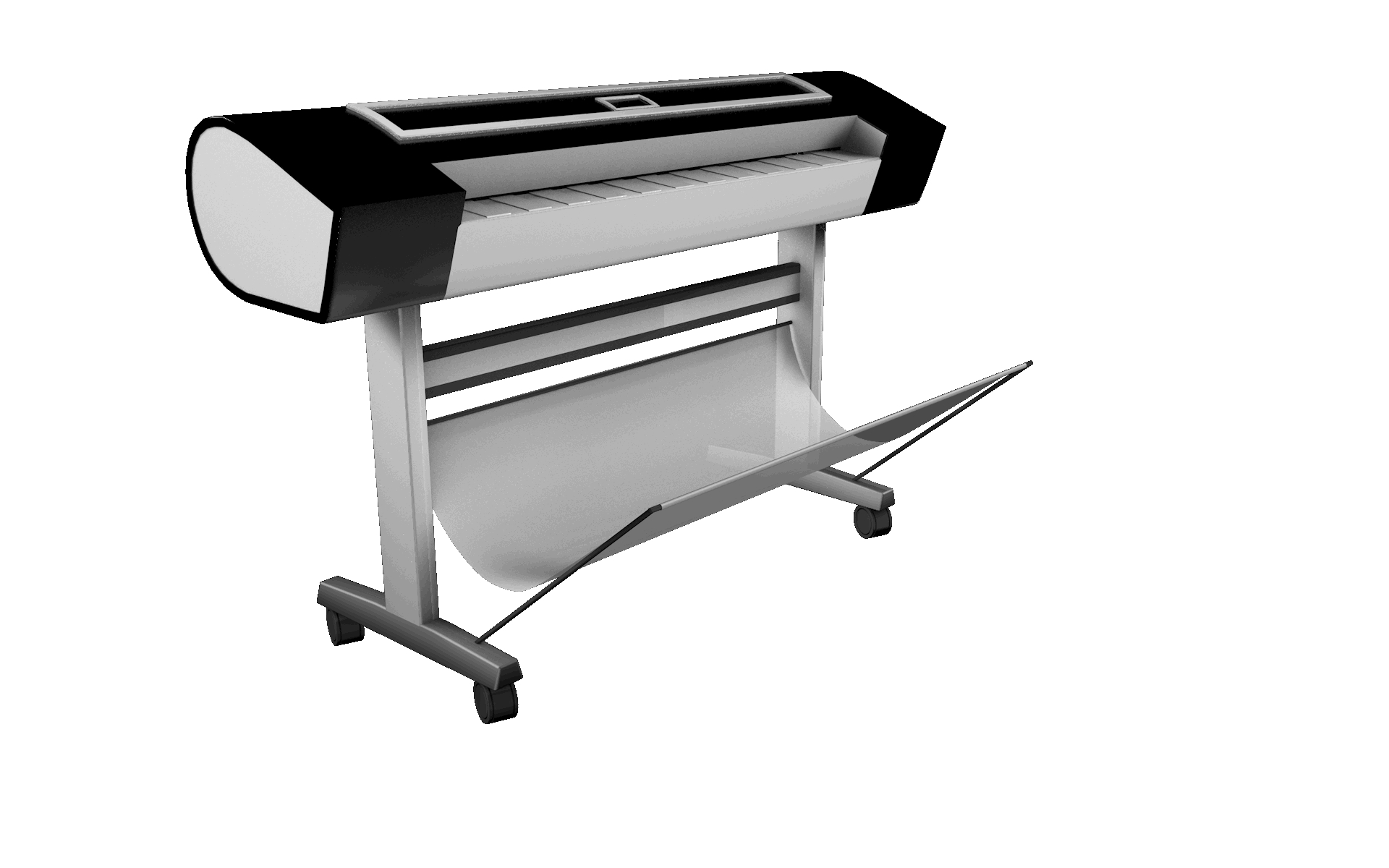 Plotter printing machine 3D - TurboSquid 1614618