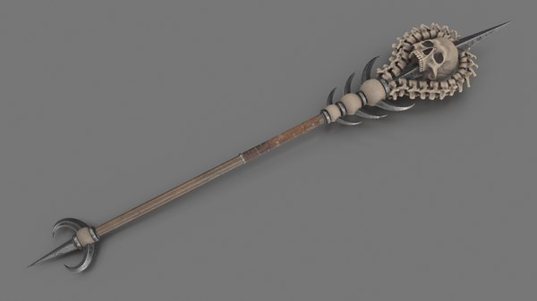 Staff skull v2 1 3D model - TurboSquid 1614607