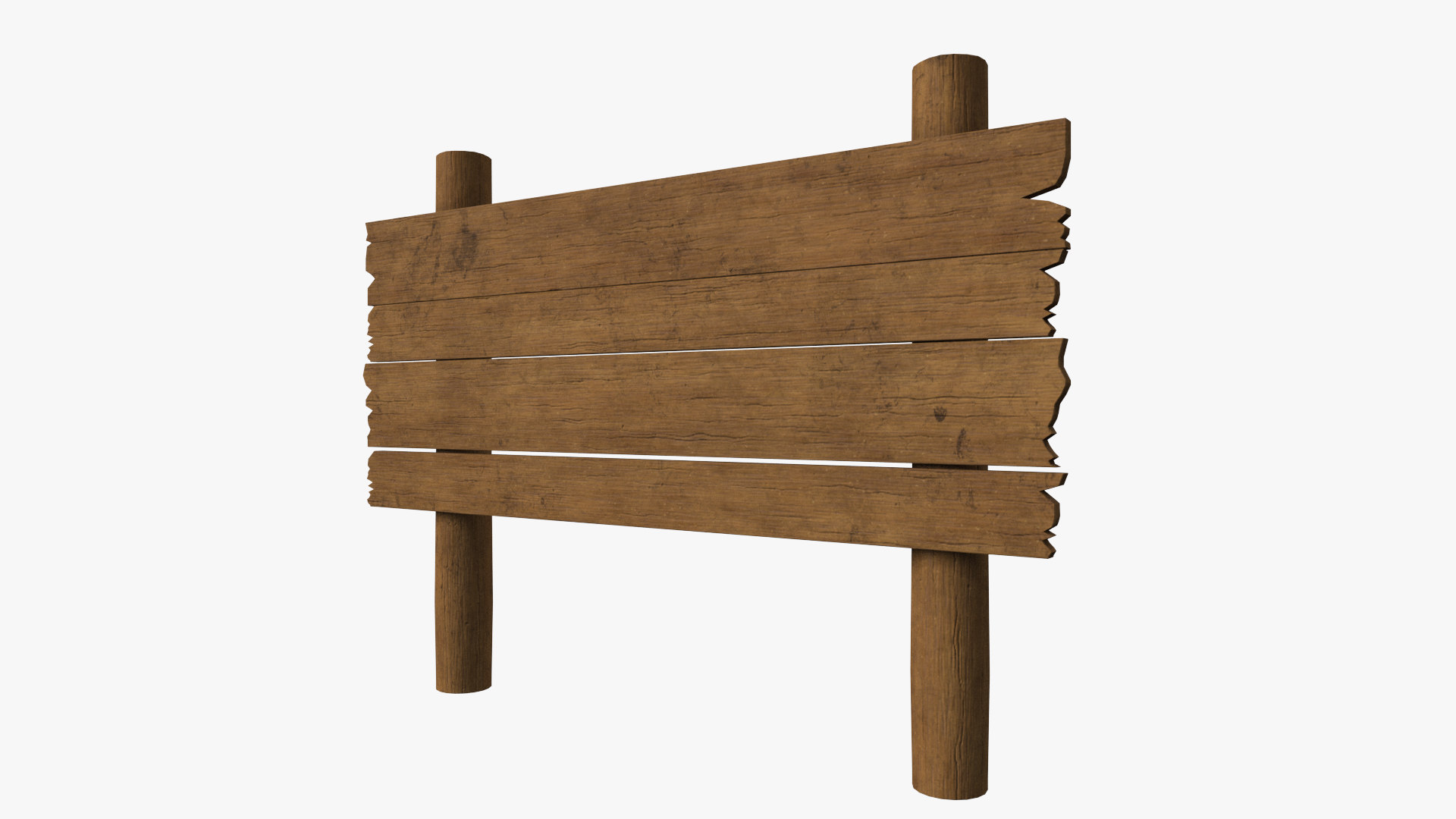 Wood sign 3D model - TurboSquid 1614654