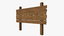 Wood sign 3D model - TurboSquid 1614654