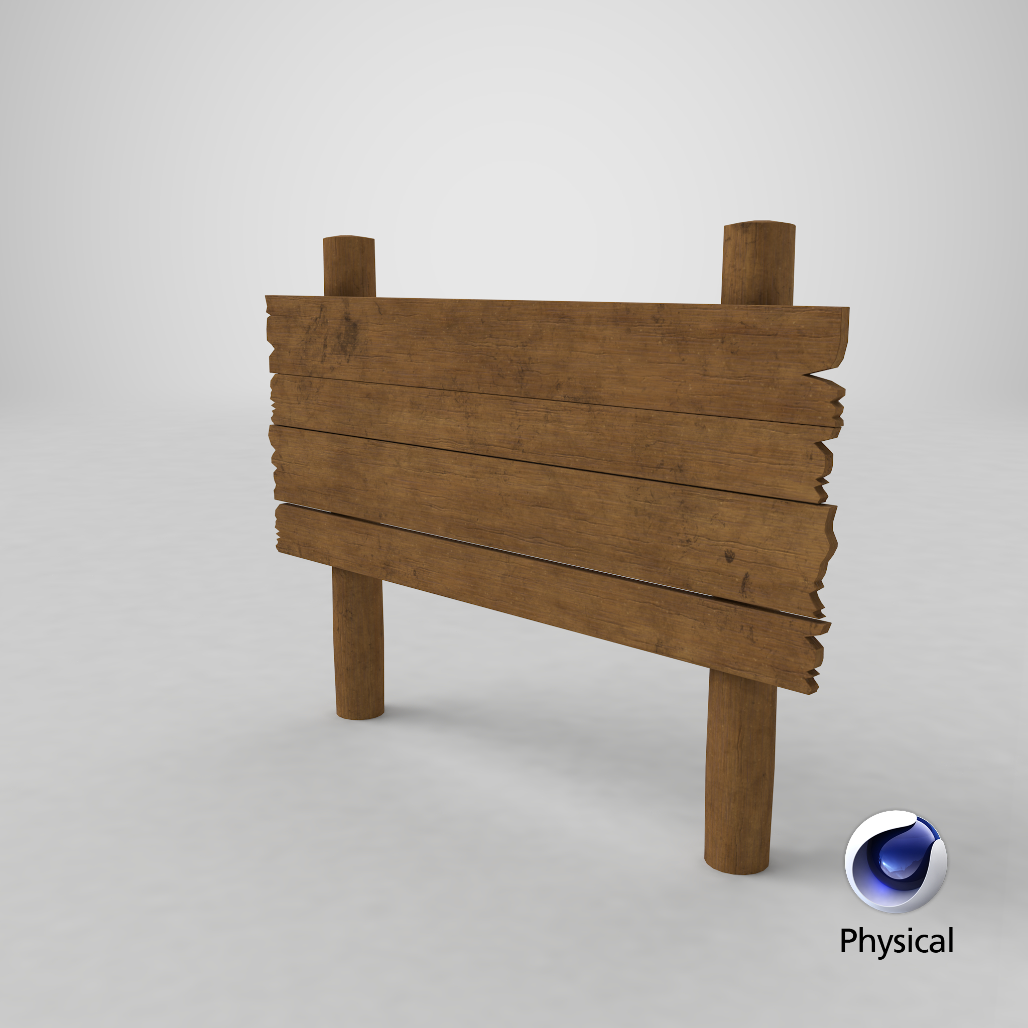 Wood sign 3D model - TurboSquid 1614654
