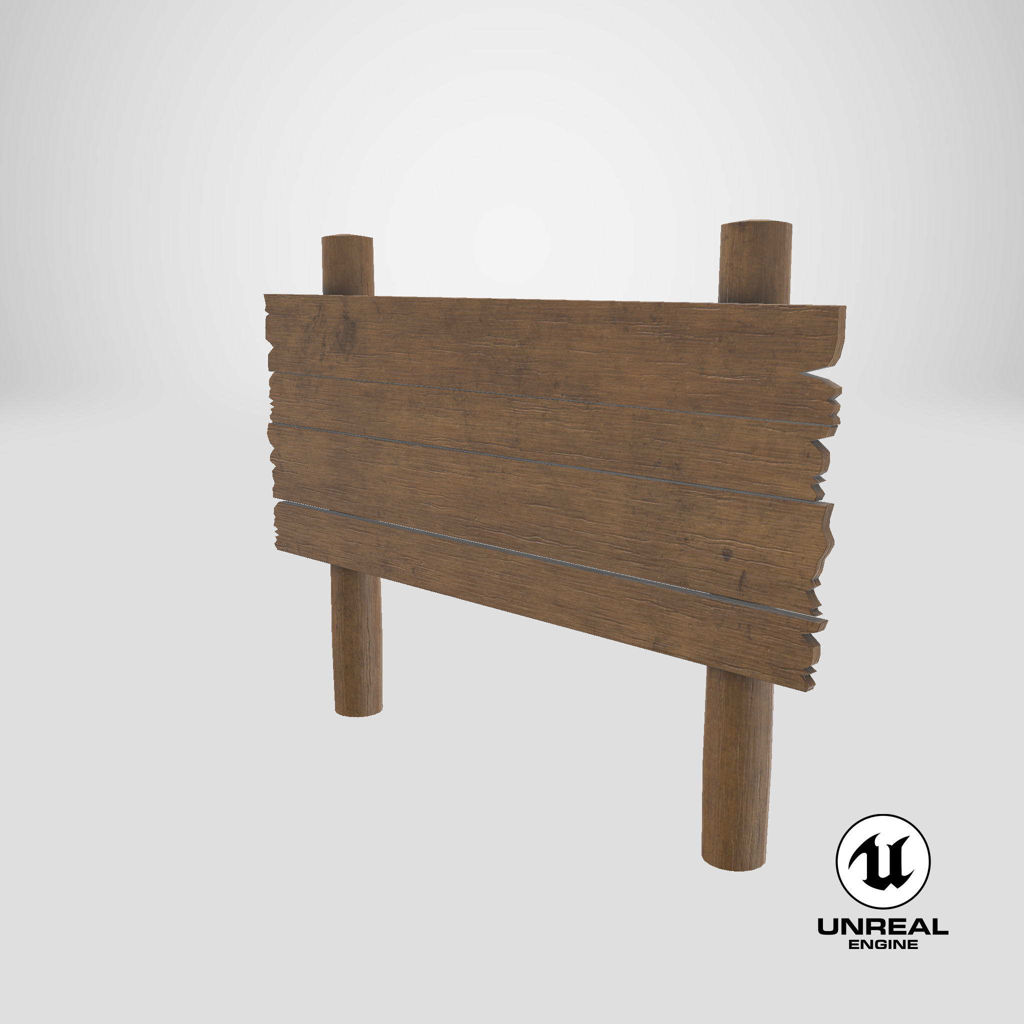 Wood sign 3D model - TurboSquid 1614654