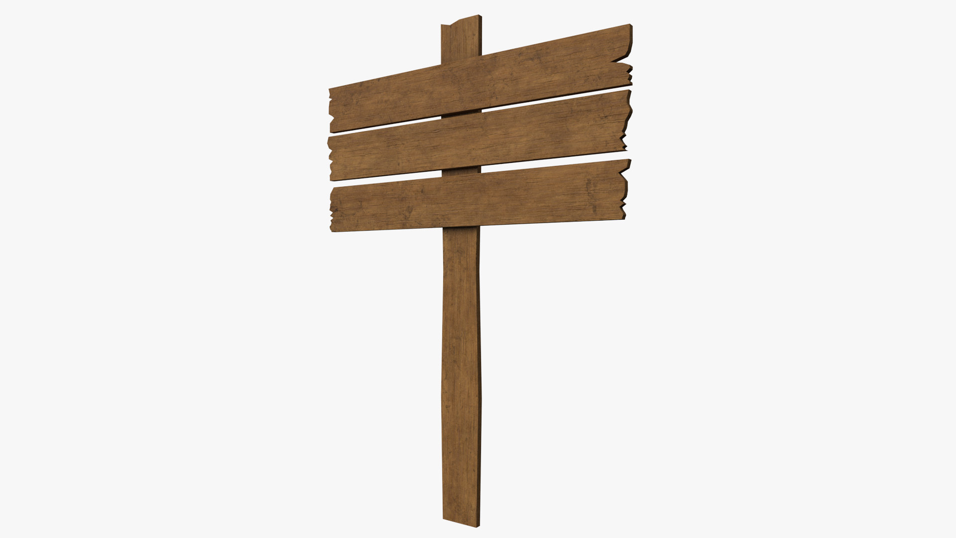 3D wood sign - TurboSquid 1614673