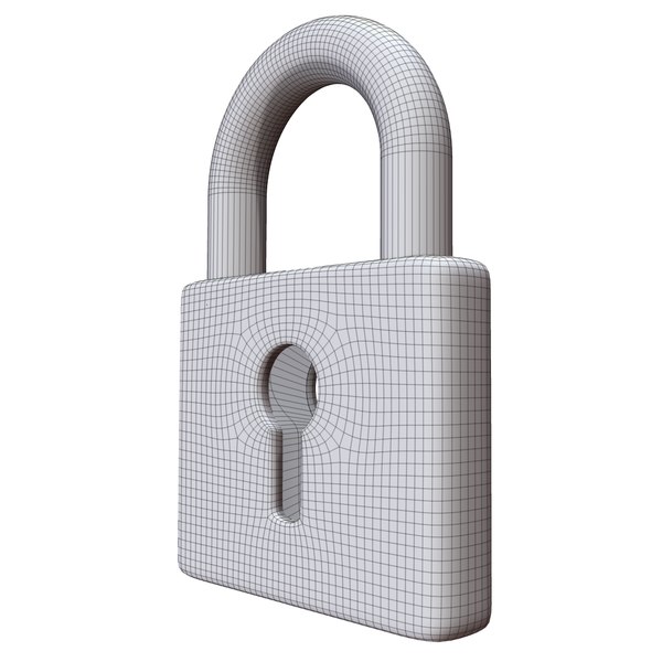 3D padlock pad lock model - TurboSquid 1614669