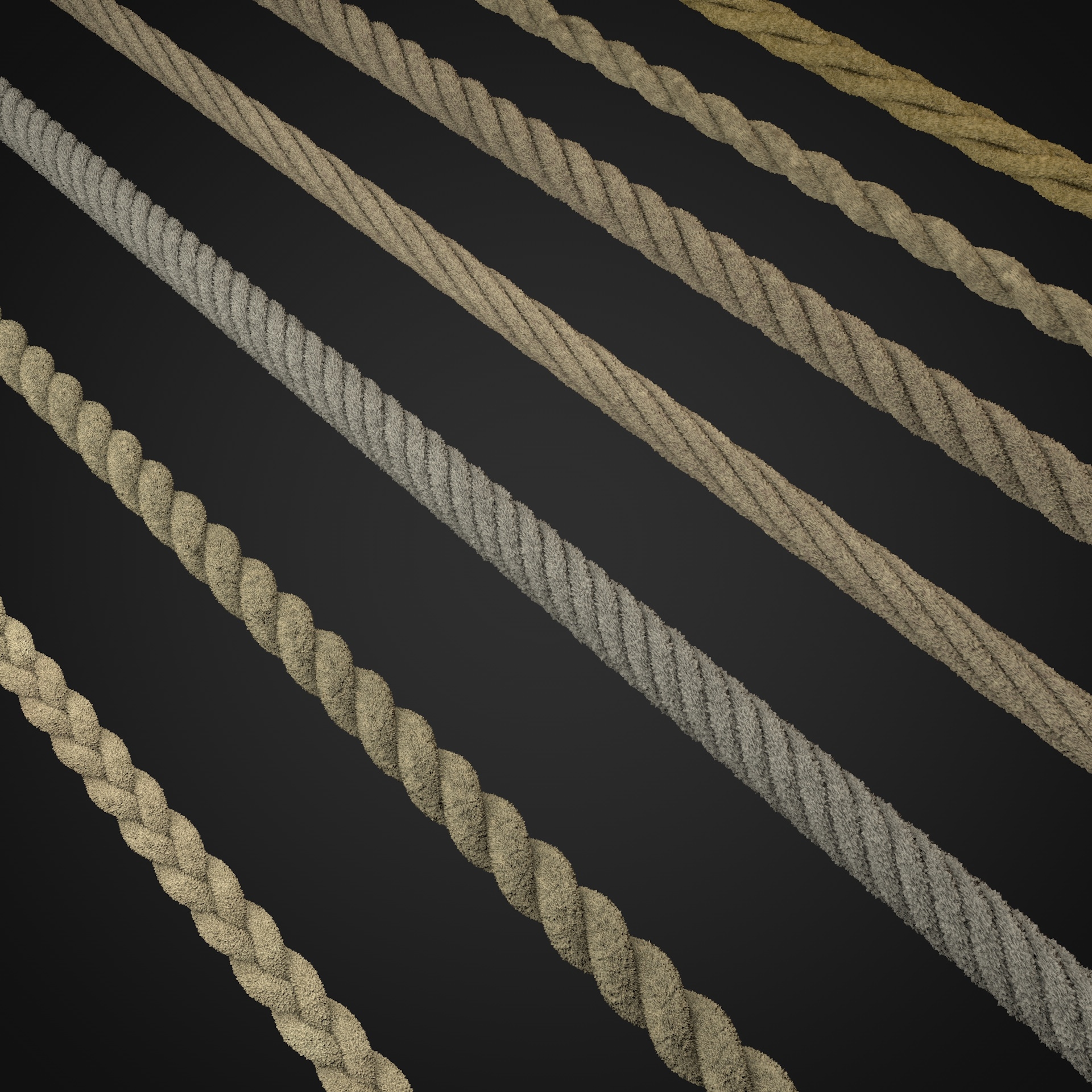 3D ropes cords model - TurboSquid 1579728