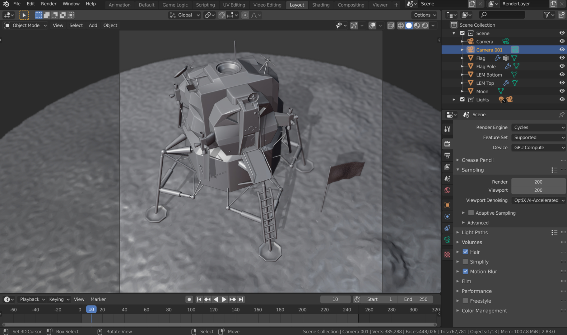 Apollo 11 lunar module 3D - TurboSquid 1615113