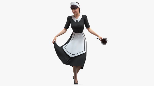 Maid curtsy model - TurboSquid 1615465