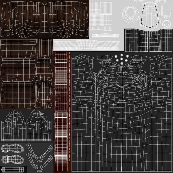 Maid curtsy model - TurboSquid 1615465