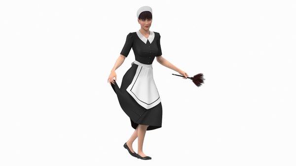 Maid curtsy model - TurboSquid 1615465