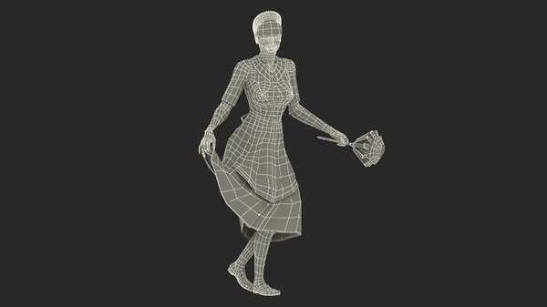 Maid curtsy model - TurboSquid 1615465